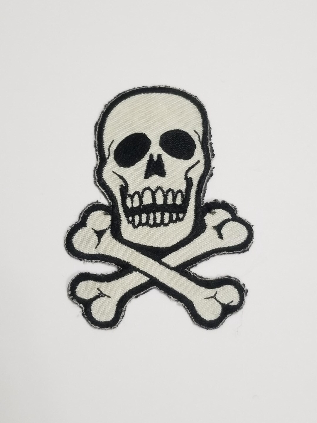 Laughing Skull and Crossbones Patch – Punk, Emo, Goth Death-inspired ...