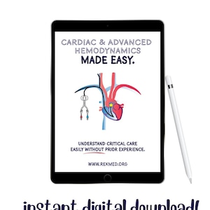 Cardiac & Advanced Hemodynamics MADE EASY. Understand Critical - Etsy