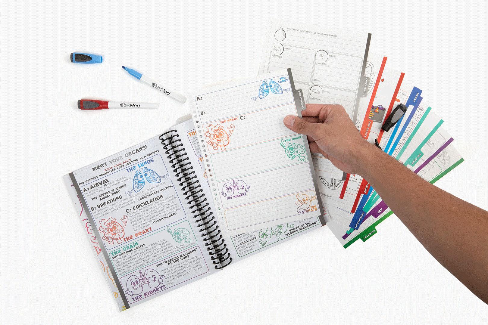 Student Review Book With Dry Erase Dividers + Rekplay Student - Etsy