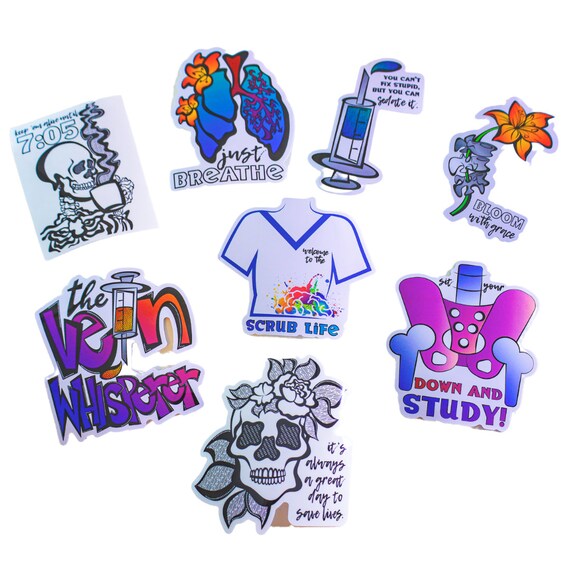 Scrub Life Sticker Pack - Etsy