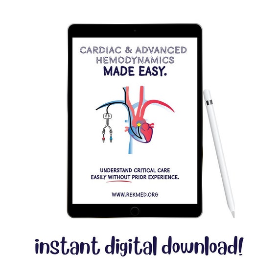 Cardiac & Advanced Hemodynamics MADE EASY. Understand Critical - Etsy