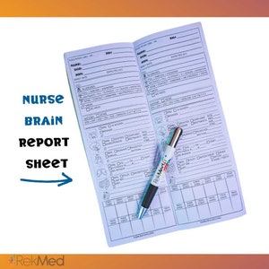 NURSE 'BRAIN' REPORT Writing Notepads - Etsy