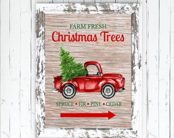Farm Fresh Christmas Tree Printable for 8X10 Frame - Etsy