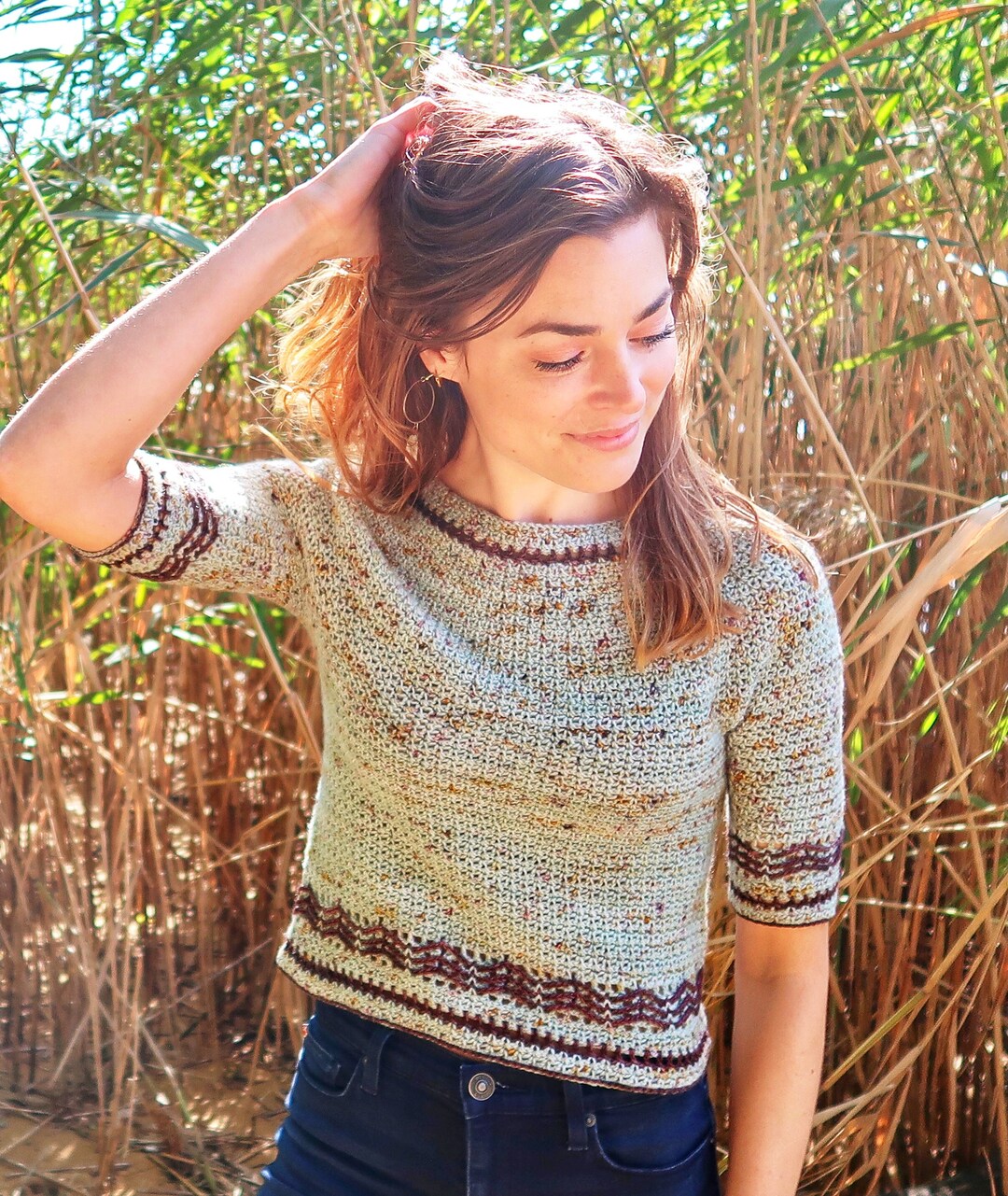 Seabrook Sweater / Top / Tee / Crochet Pattern by Murphymadecrochet - Etsy