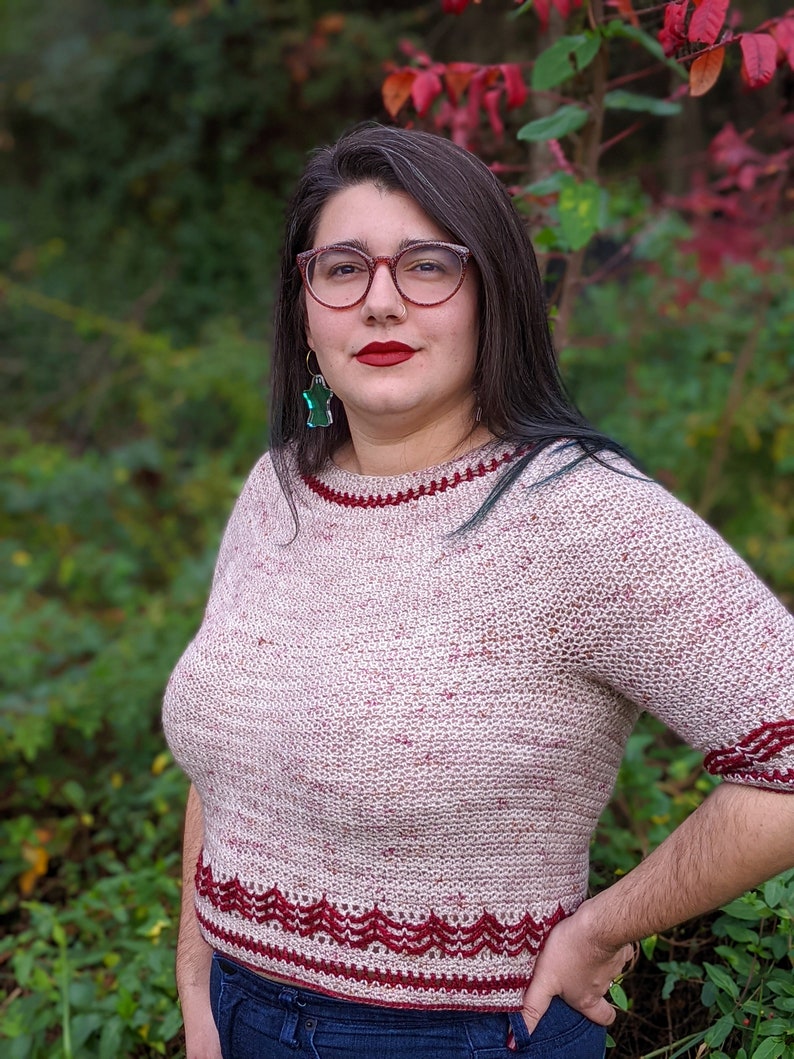 Seabrook Sweater / Top / Tee / Crochet Pattern by Murphymadecrochet - Etsy