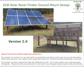 Solar Panel Rack Design Plans - Etsy