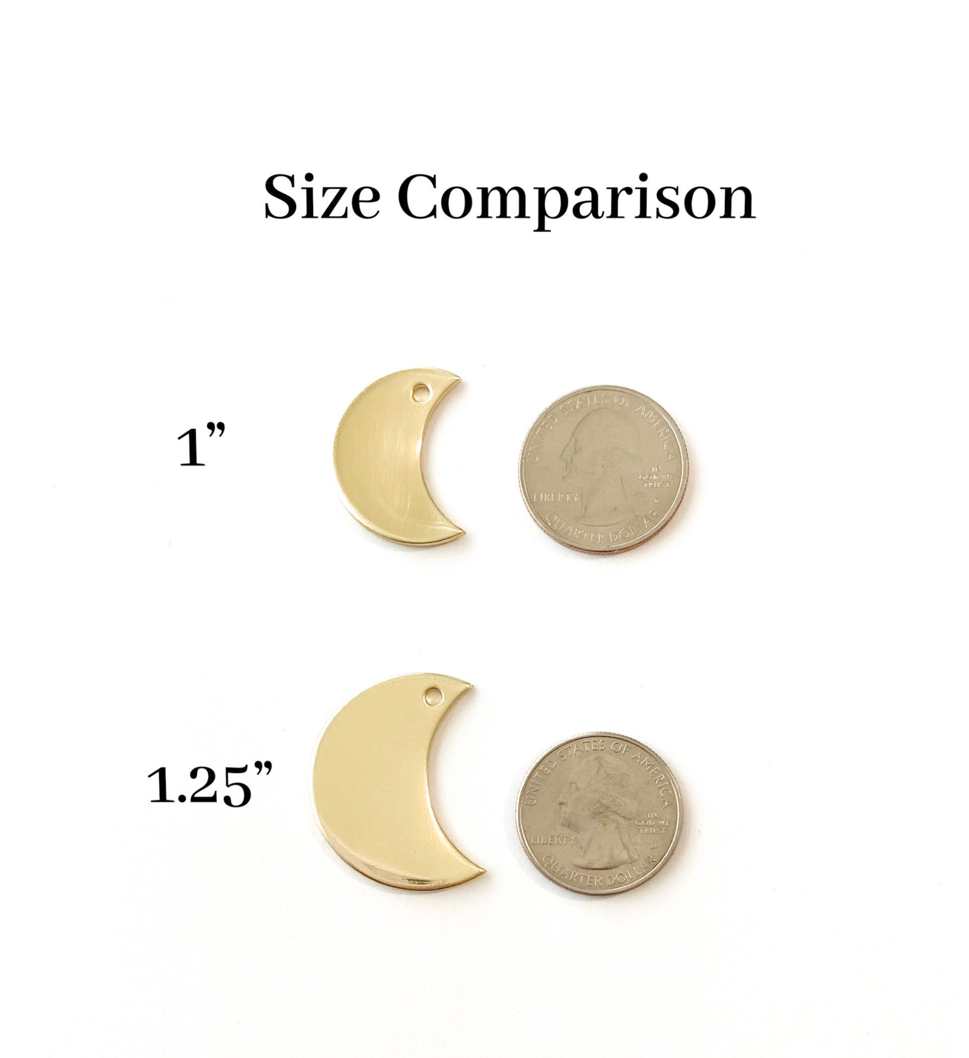 Moon Shaped Dog Tag Moon Shaped Gifts Pet ID Tag Gold Moon - Etsy