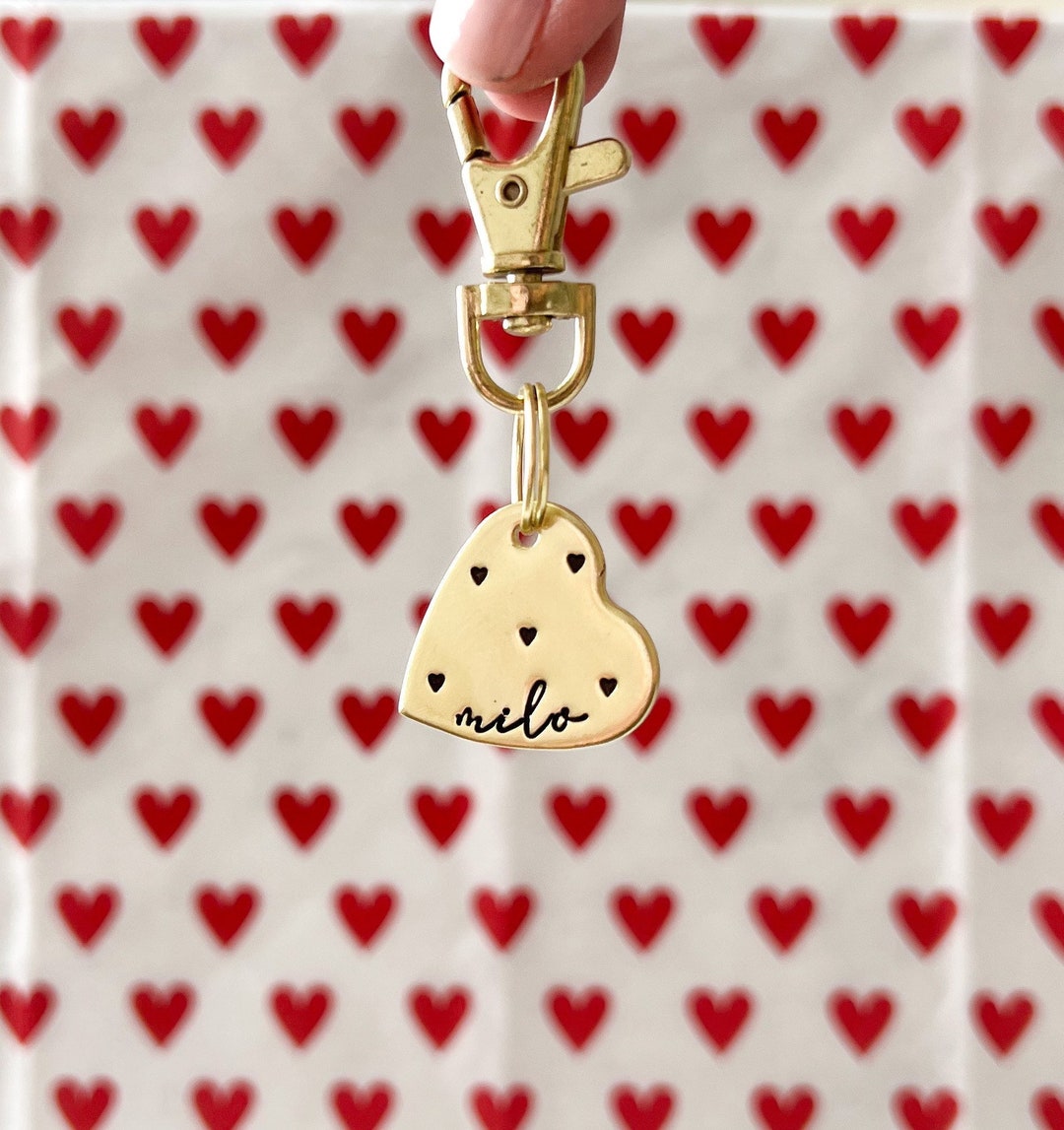 Heart Shaped Dog Tag, Dog Tag for Dogs, Pet ID Tag, Dog Tags, Dog Name ...