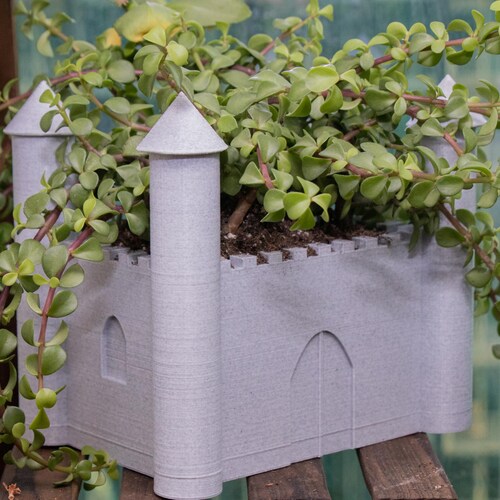 Tall Castle Planter Pot 3D Printed - Etsy
