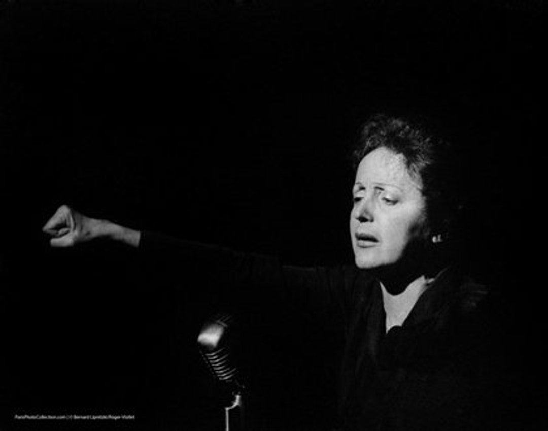 Edith Piaf Vintage Art Print: French Singer, Olympia Concert, Paris ...