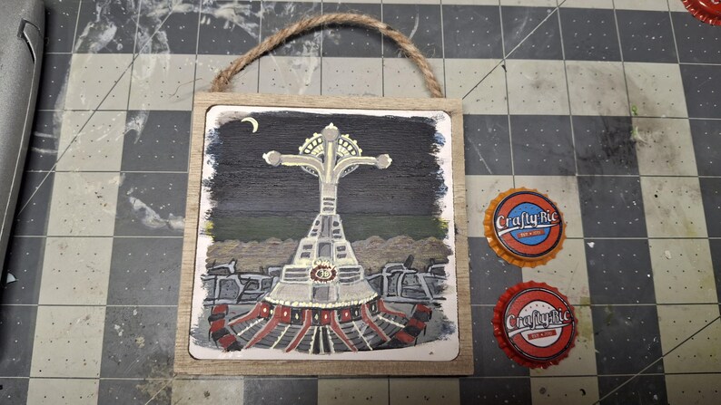 Fallout New Vegas Lucky 38 Miniature Painting Wall Decor Tile. - Etsy