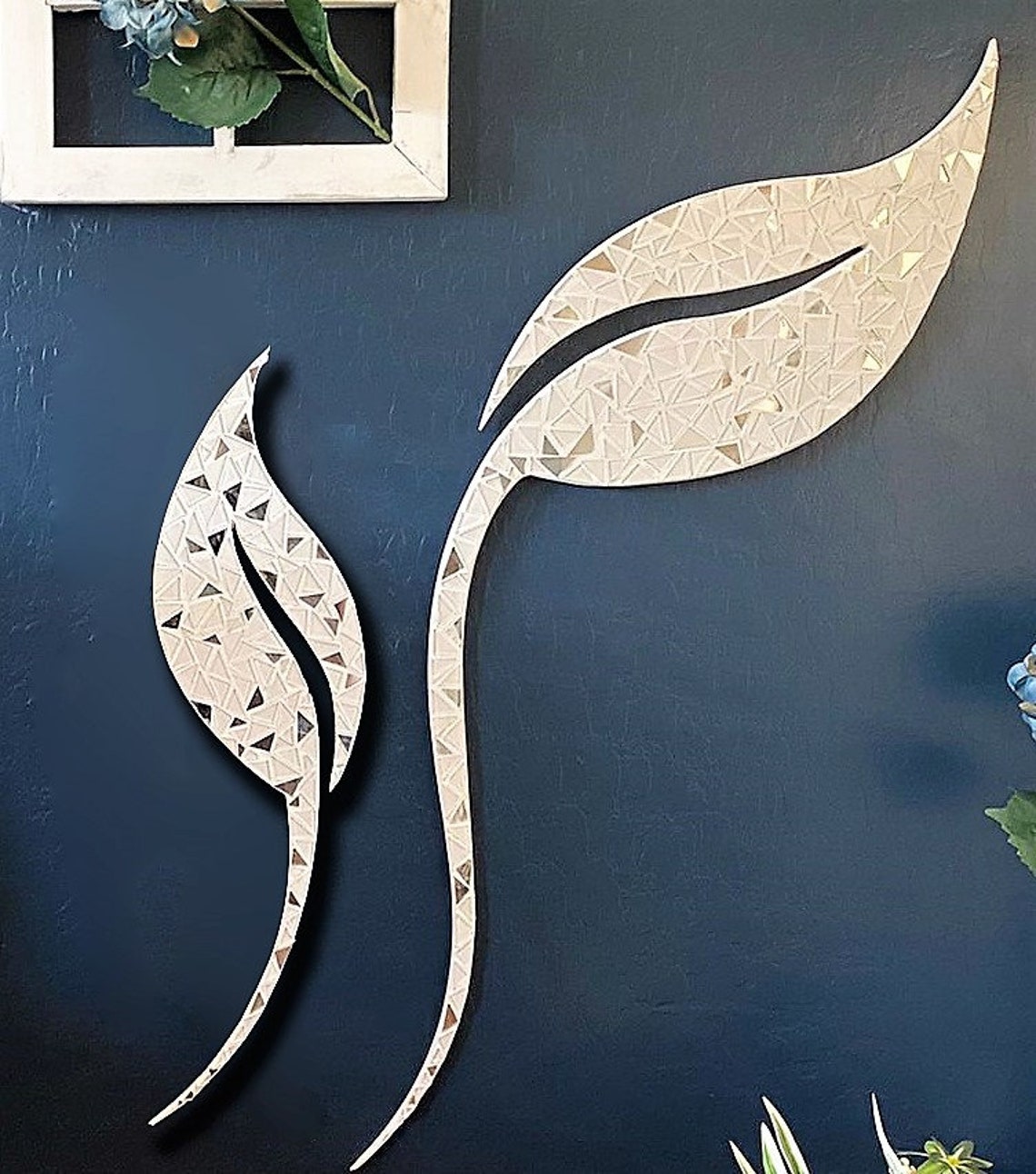 Handmade Beautiful Leaf Mosaicmosaic Tile Leaf Art - Etsy