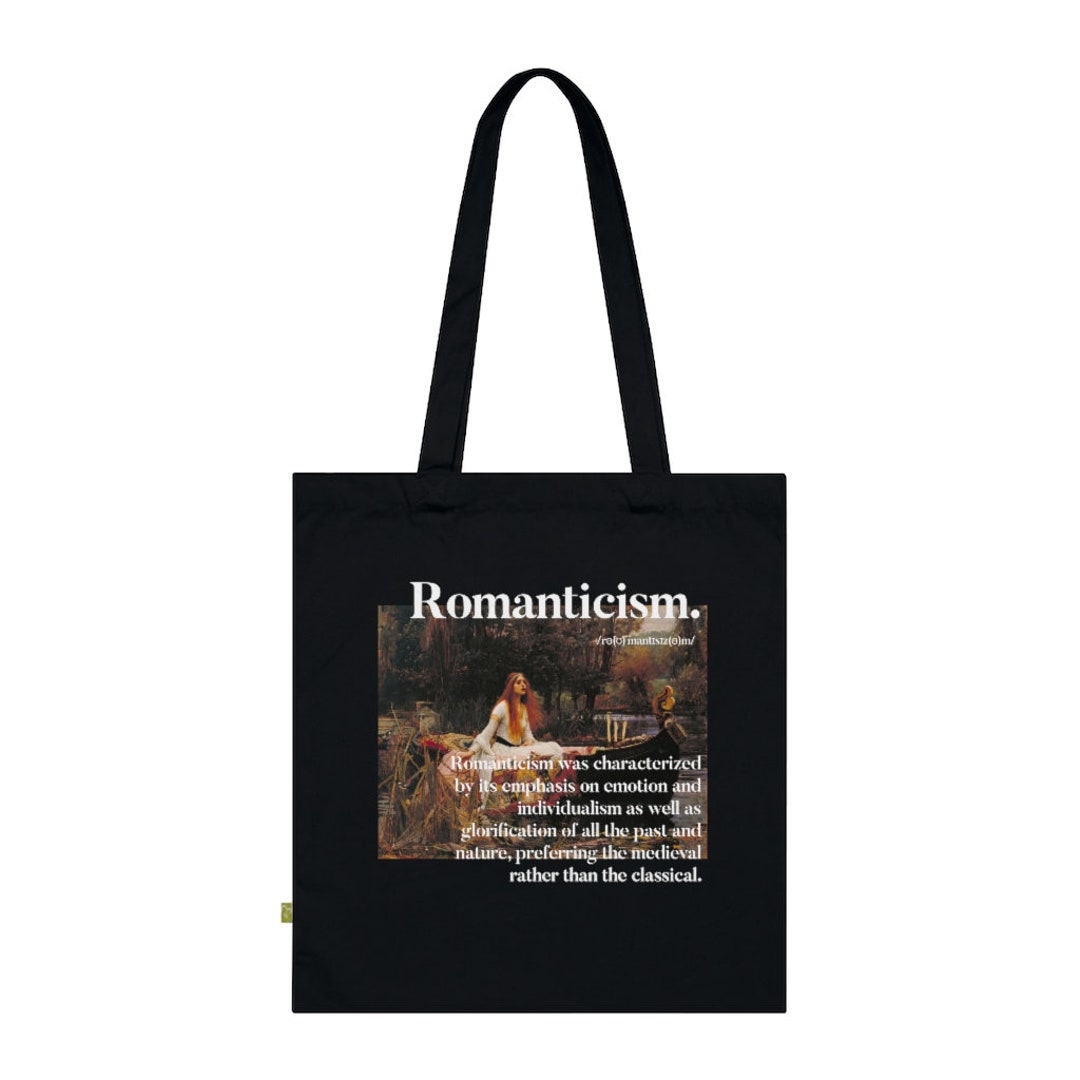Romanticism Art Movement Tote Bag - Lady of Shalott Organic Cotton ...