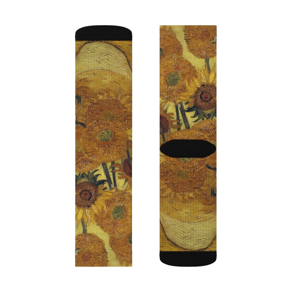 Van Gogh Socks - Sunflowers Art Socks - Etsy España
