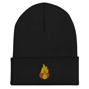 Fire Beanie - Aesthetic Art Hat - Etsy
