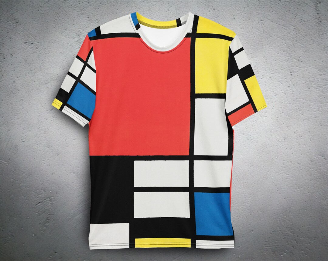Tribute to Mondrian- the Dance- All Over Men Shirt AOP Men Clothing ...