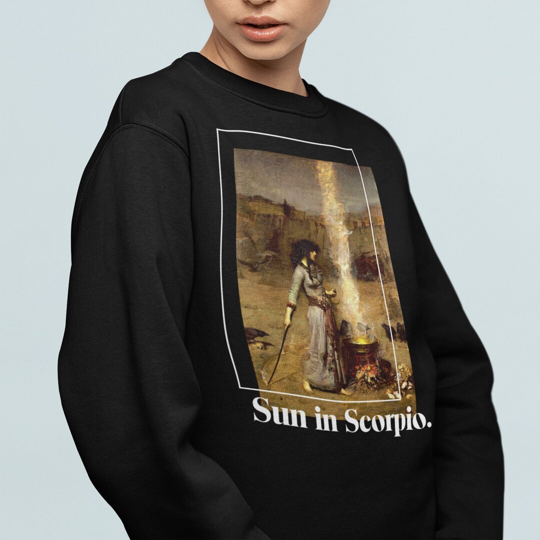 Scorpio Sweatshirt Aesthetic - Art Inspired Astrology Zodiac Hoodie ...
