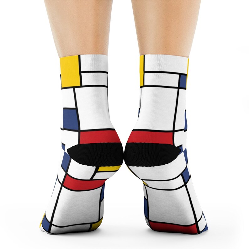Tribute to Mondrian Art Socks | Etsy