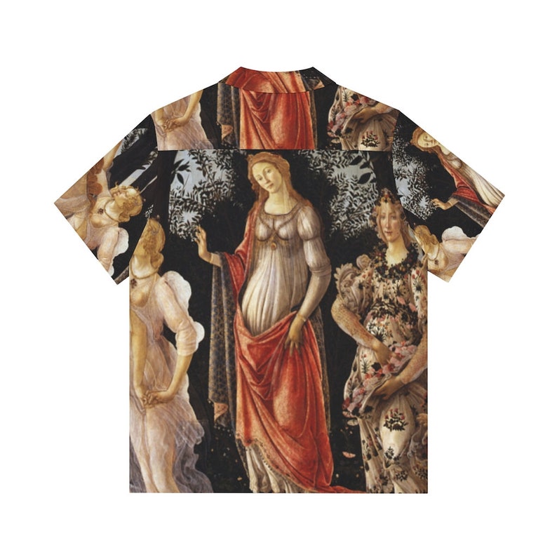 Botticelli Shirt -collared Button Down Short Sleeve Art Shirt - Men ...