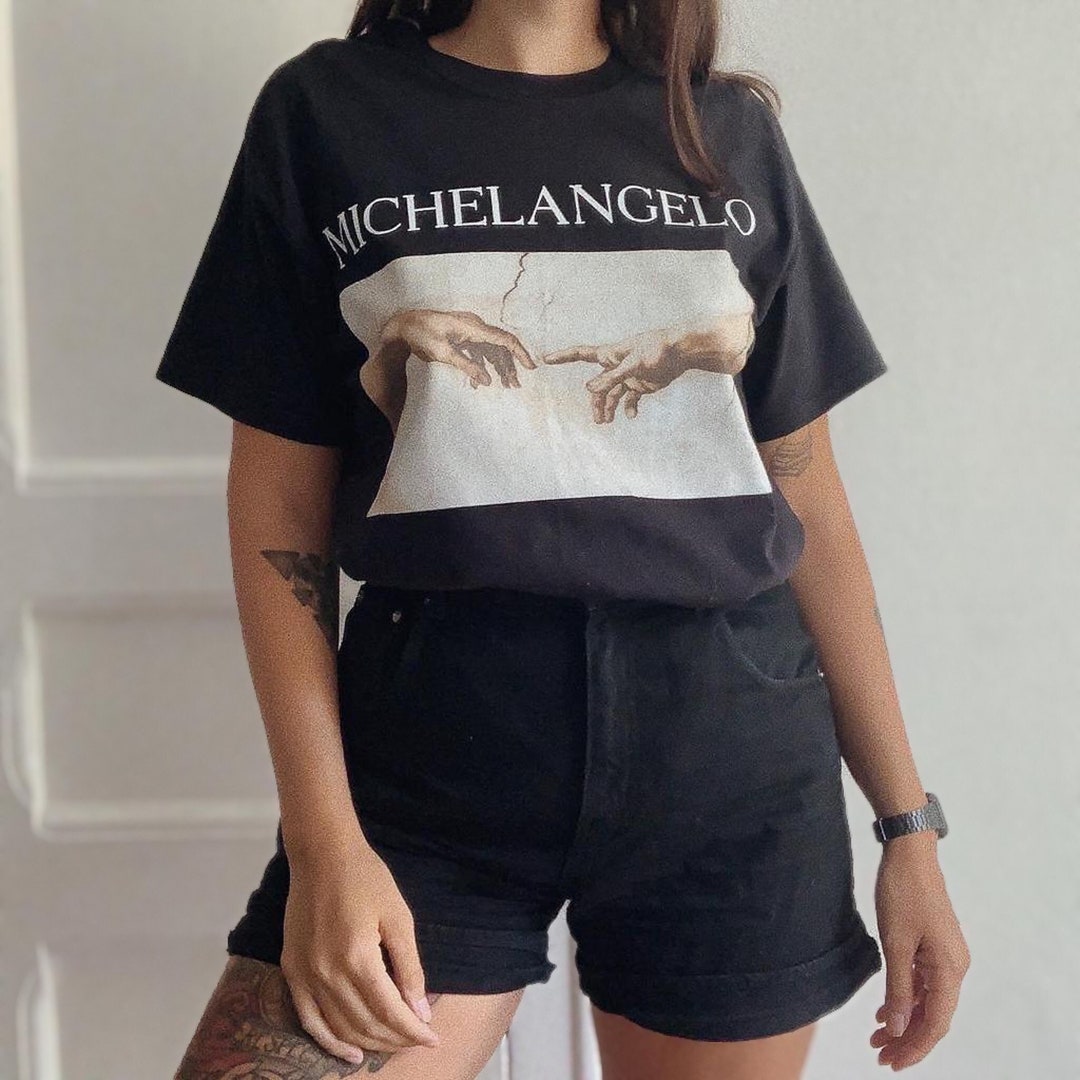 The Creation of Adam Shirt - Michelangelo Shirt %100 High Quality ...