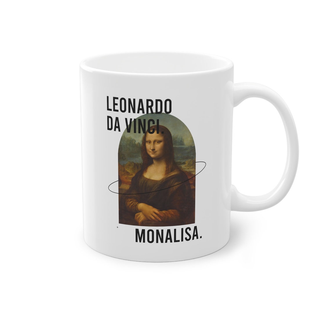 Leonardo Da Vinci Mug - Mona Lisa Ceramic Mug - Gioconda Mug ...