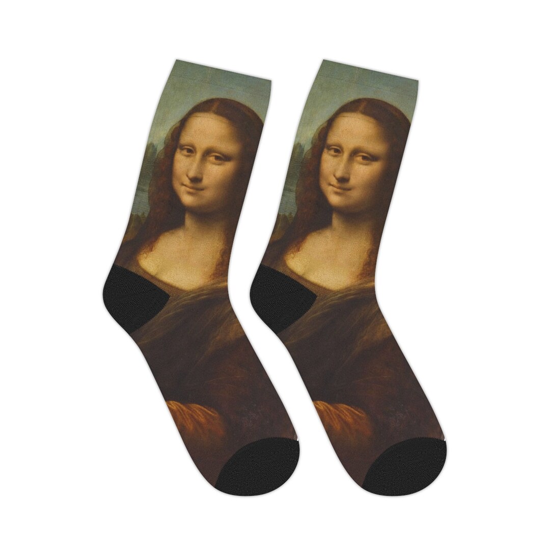 Art Socks gioconda Socks Mona Lisa Socks Leonardo Da Vinci Inspired ...