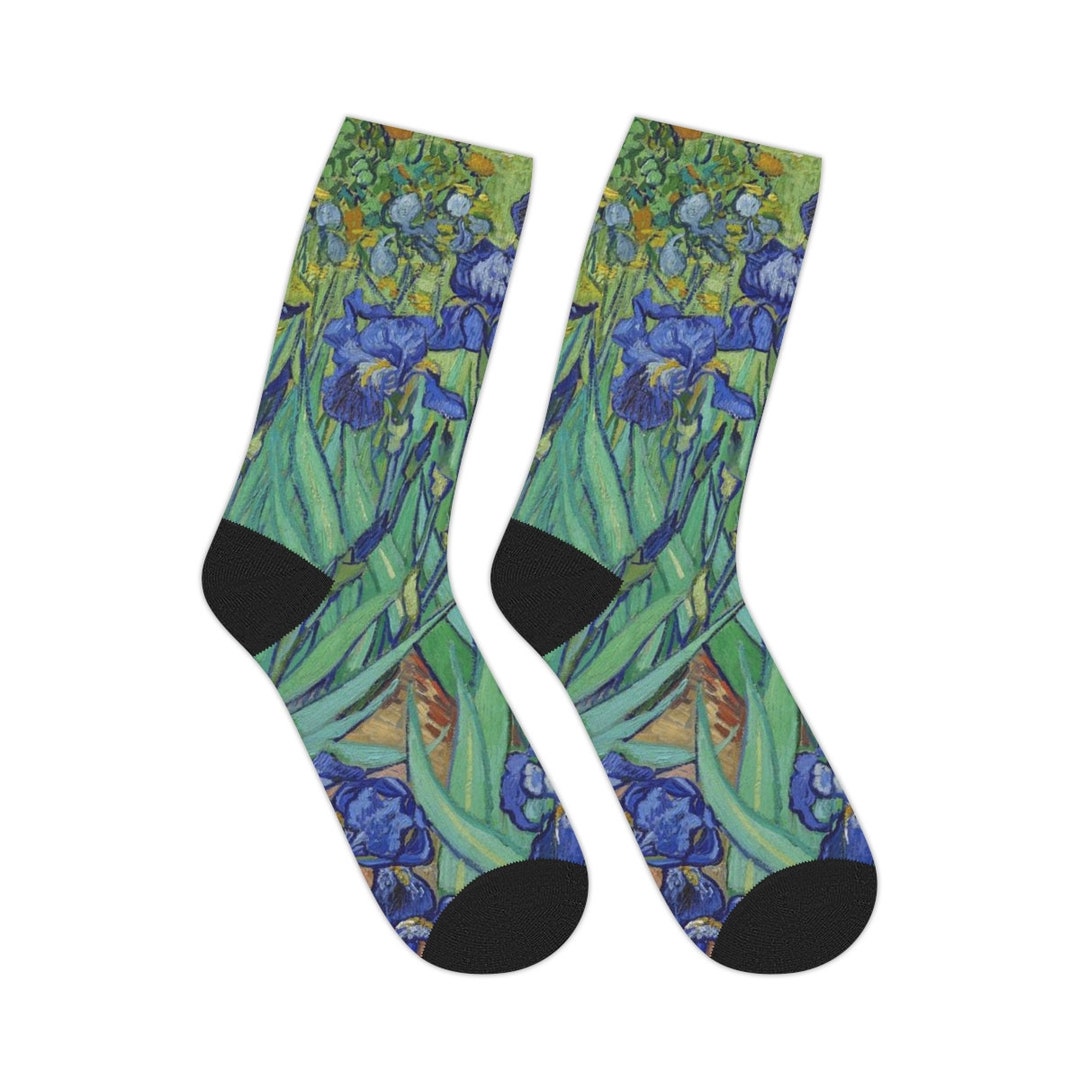 Van Gogh Socks - Irises Socks Men Women Socks -aesthetic Art Socks ...