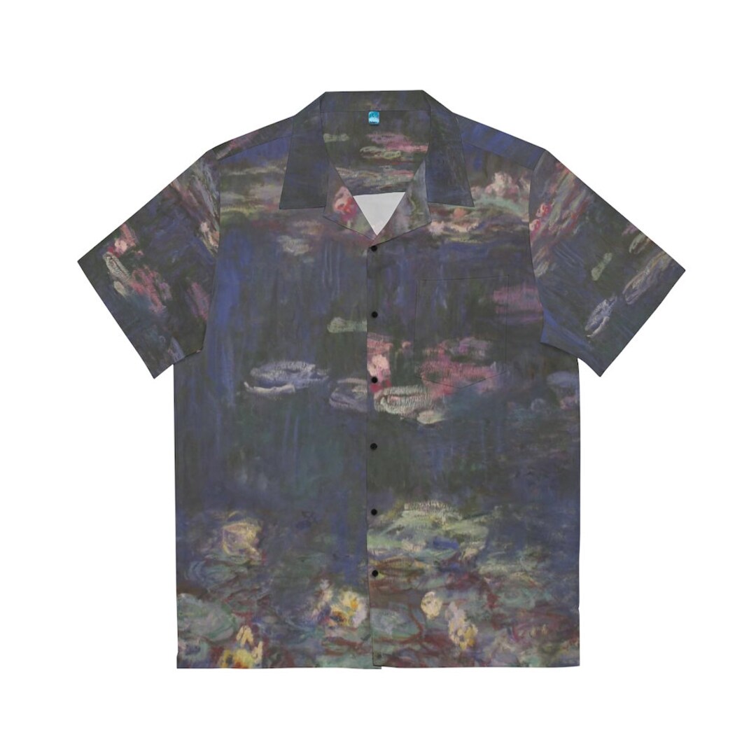Claude Monet Short Sleeve Shirt Inspired - Collared Button Down Art ...