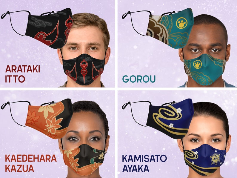 Genshin Impact Inazuma Character Masks - Etsy