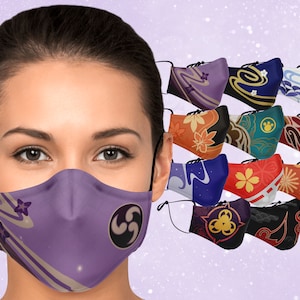 Genshin Impact Inazuma Character Masks - Etsy