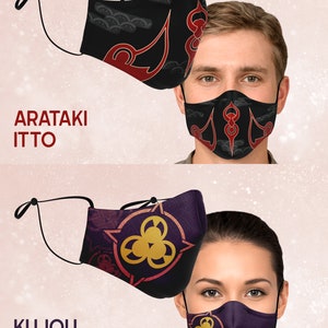 Genshin Impact Inazuma Character Masks - Etsy