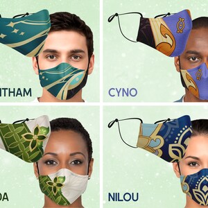 Genshin Impact Sumeru Character Masks - Etsy