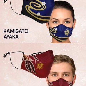 Genshin Impact Inazuma Character Masks - Etsy