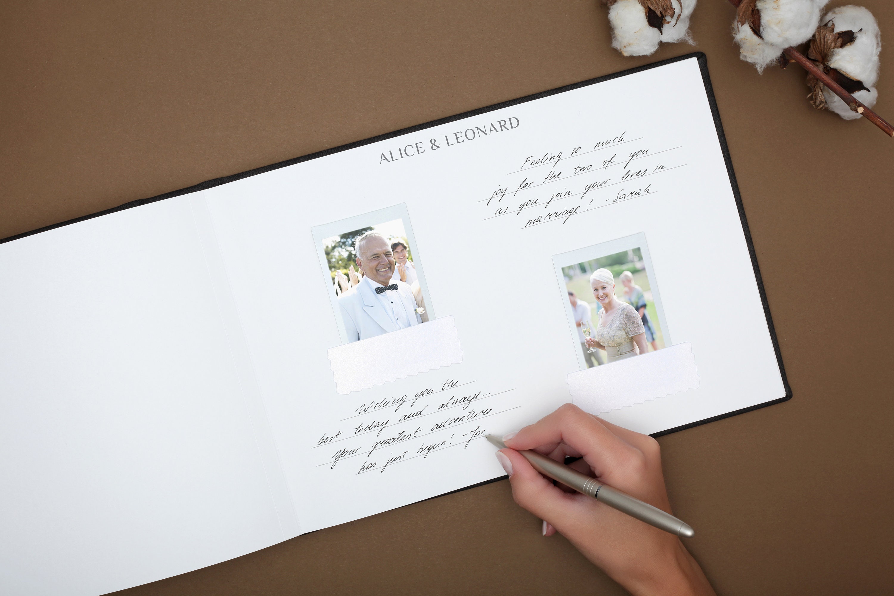 Wedding Guest Book with Pockets for Instant Photos and Wishes. | Etsy