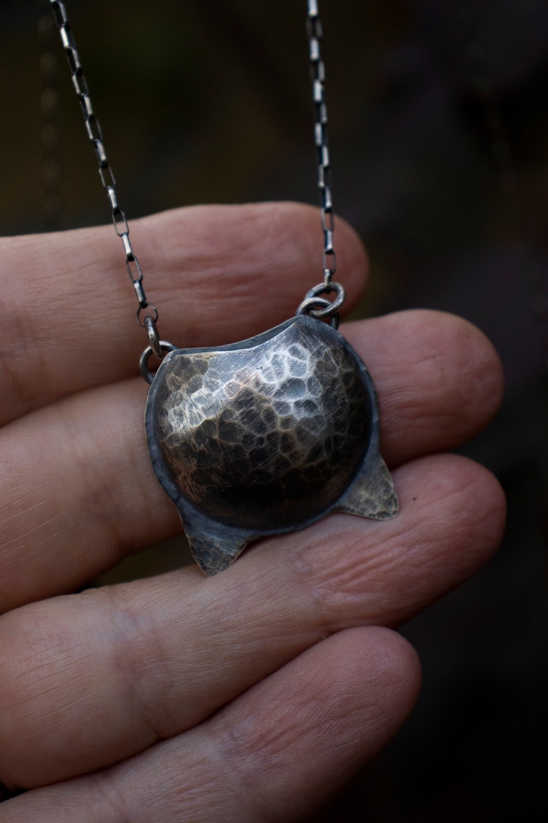 Sterling Cauldron Necklace/cat Cauldron Necklace/cauldron Necklace ...