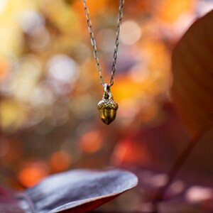 Tiny Acorn Necklace/acorn Necklace/acorn Jewelry/golden Acorn Necklace ...