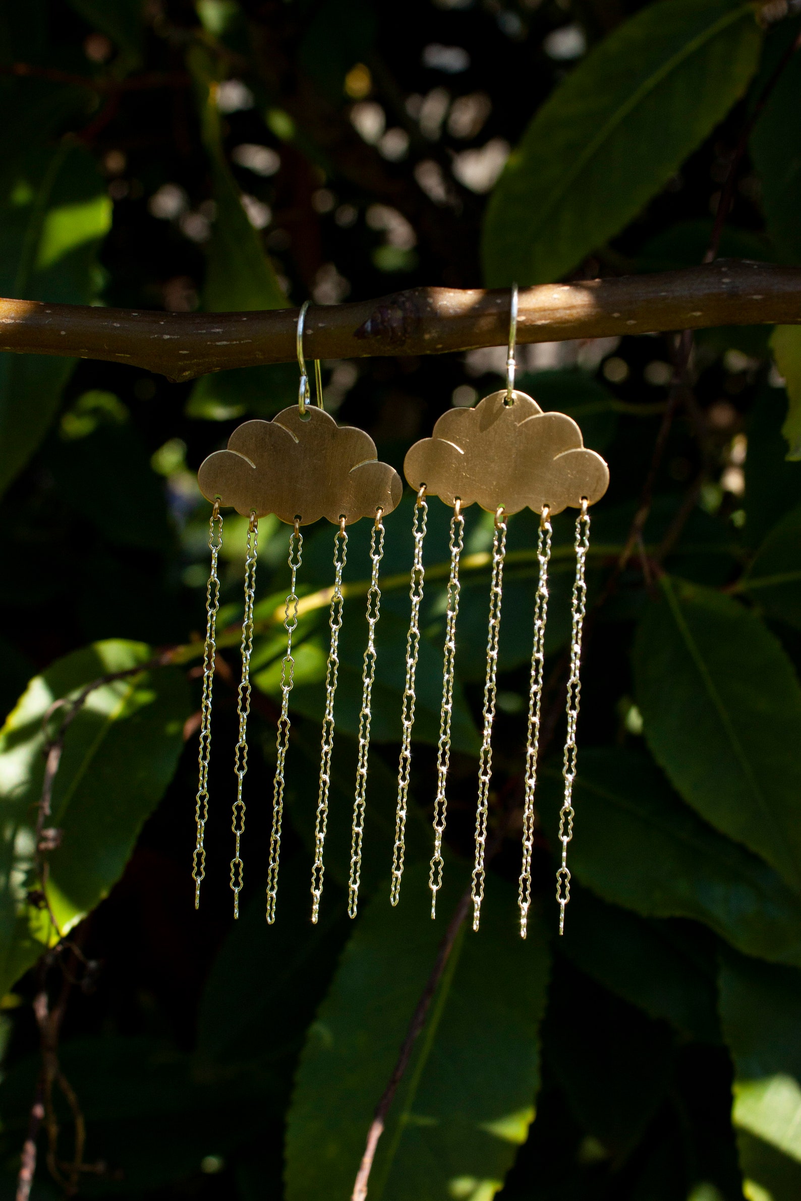Rain Cloud Earrings/cloud Earrings/rain Earrings/rain - Etsy