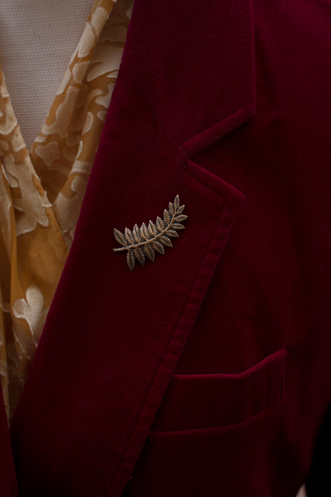 Fern Pin/fern Brooch/botanical Pin/brass Pin/brass Brooch/lapel Pin/hat ...