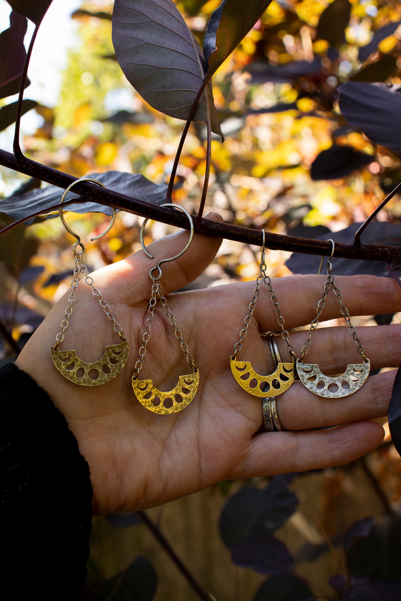 Phases of the Moon Earring/moon Earring/moon Phase - Etsy
