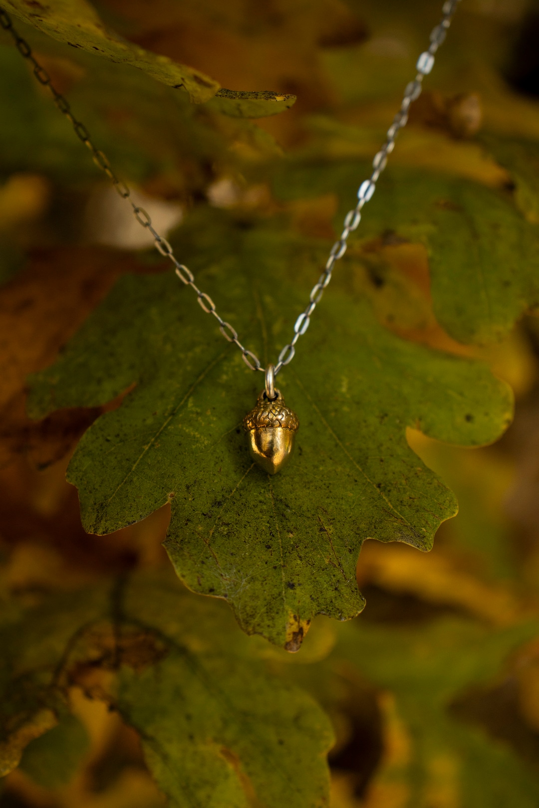 Tiny Acorn Necklace/acorn Necklace/acorn Jewelry/golden Acorn Necklace ...