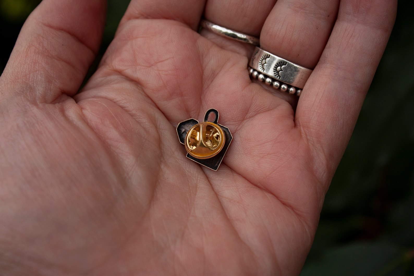 Tea Bag Pin/tea Bag Brooch/tea Time Pin/brass Pin/brass | Etsy