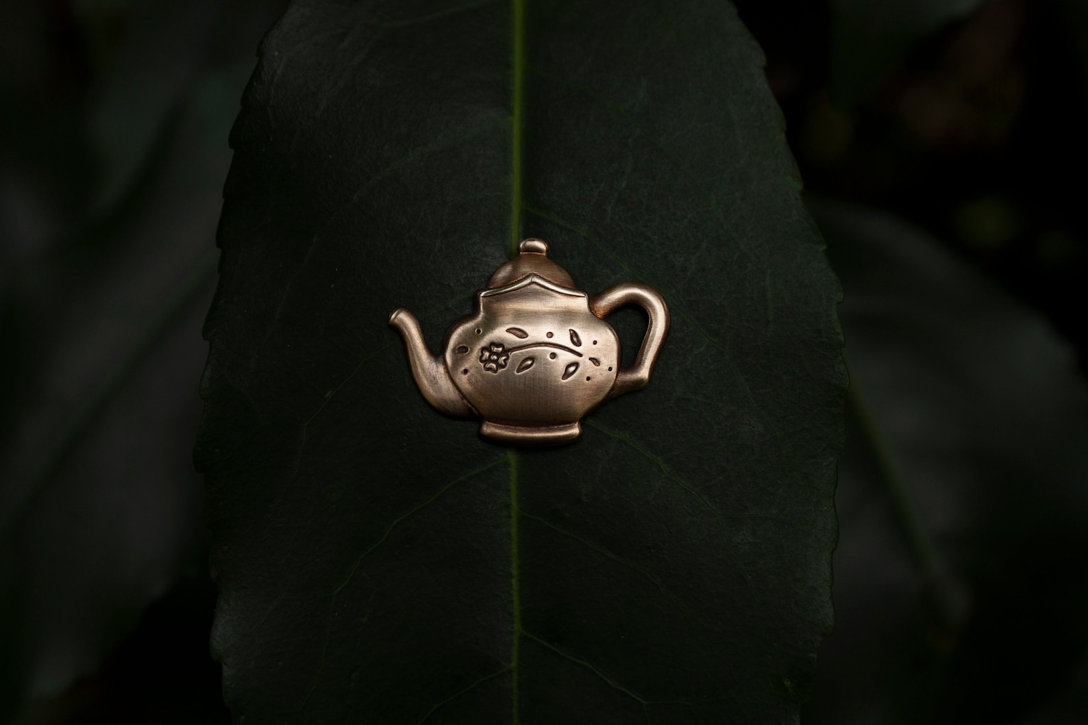 Tea Pot Pin/tea Pot Brooch/tea Time Pin/brass Pin/brass - Etsy