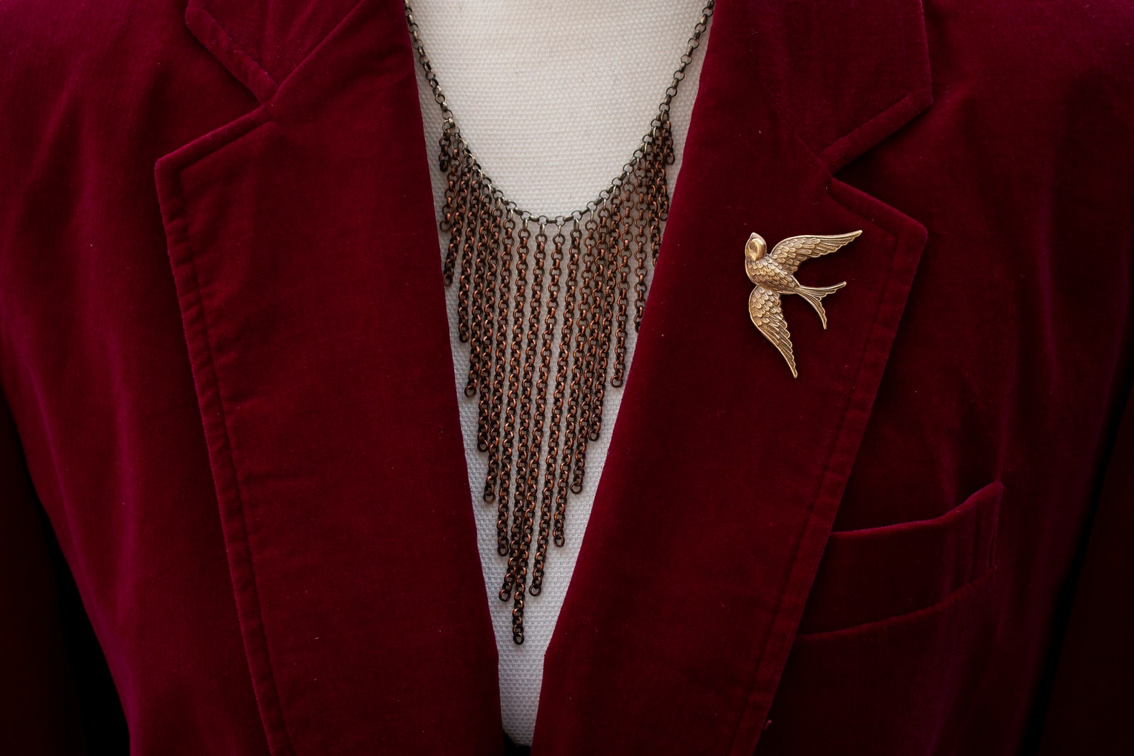 Bird Pin/bird Brooch/swallow Pin/golden Bird Pin/brass - Etsy