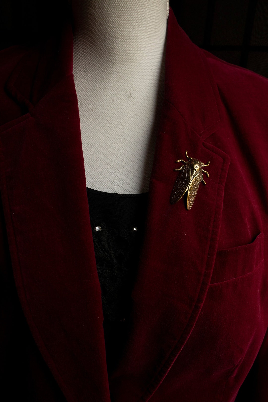 Cicada Brooch/cicada Pin/insect Pin/insect Brooch/brass Brooch/ Lapel ...