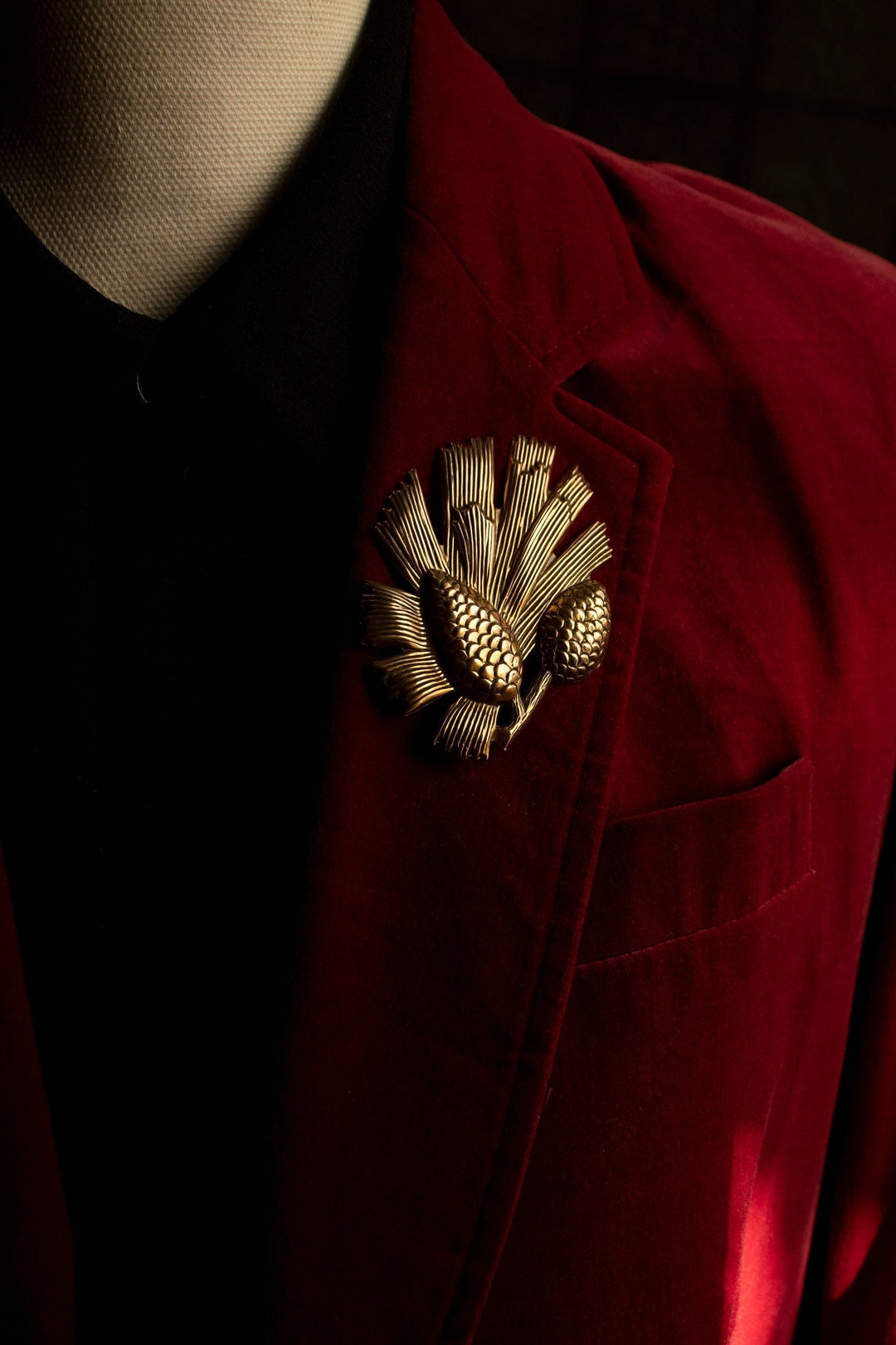 Pine Cone Pin/pine Cone Brooch/pine Tree Pin/pine Tree Brooch/conifer ...