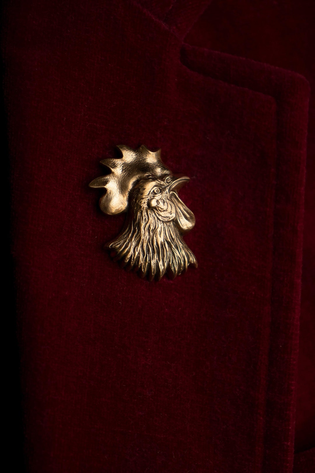 Chicken Pin/rooster Pin/chicken Brooch/rooster Brooch/farmer Pin ...