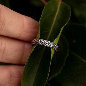 Snake Skin Band/reptile Ring/snake Skin Ring/reptile Band/stacking Ring ...