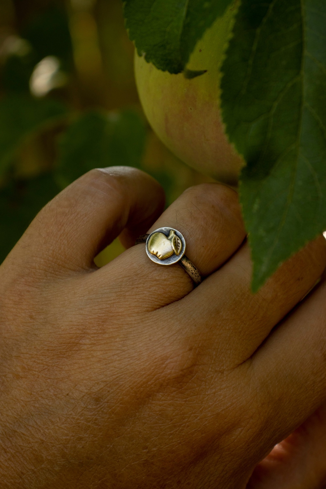 Apple Ring/fall Ring/apple Jewelry/fall Jewelry/autumn Jewelry/teacher ...