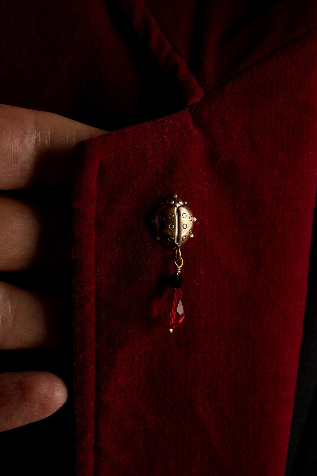 Ladybug Pin/ladybug Brooch/beetle Brooch/beetle Pin/insect Pin/brass ...