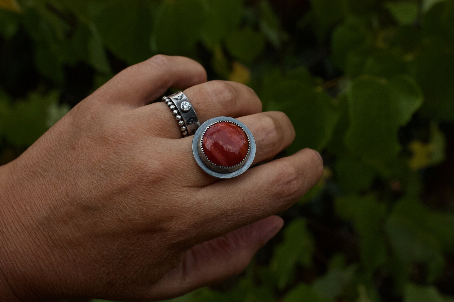 Red Jasper Ring/mookaite Ring/jasper Ring/red - Etsy